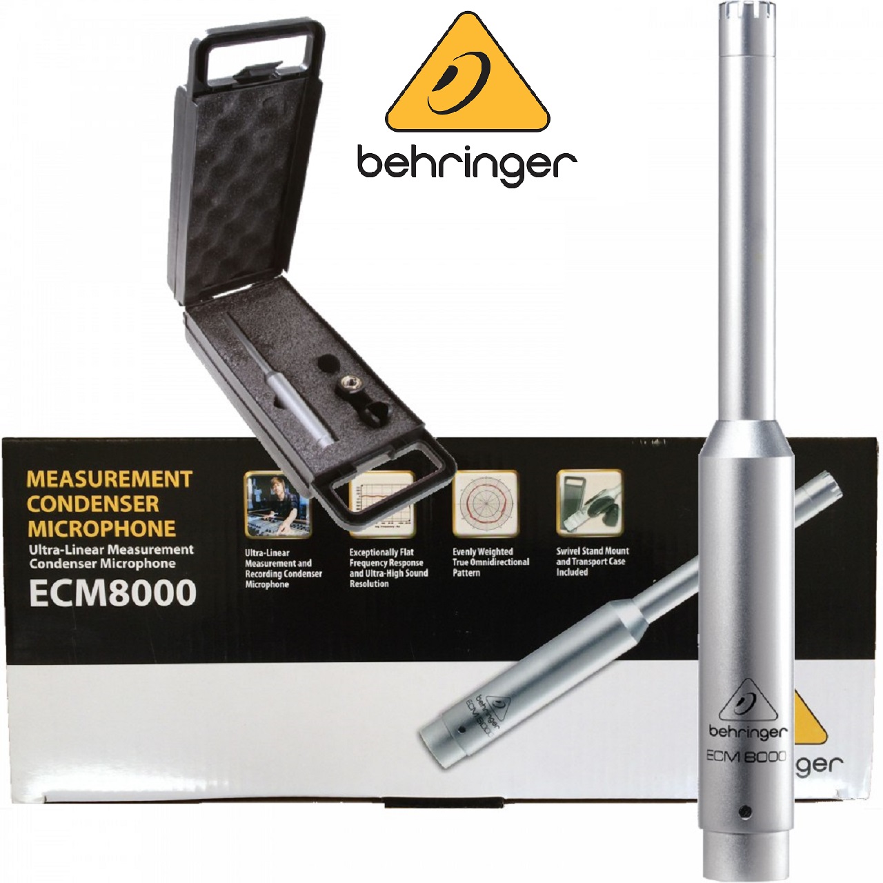 Mic Condenser Rta Behringer Ecm8000 Ecm 8000 Original Behringer ...