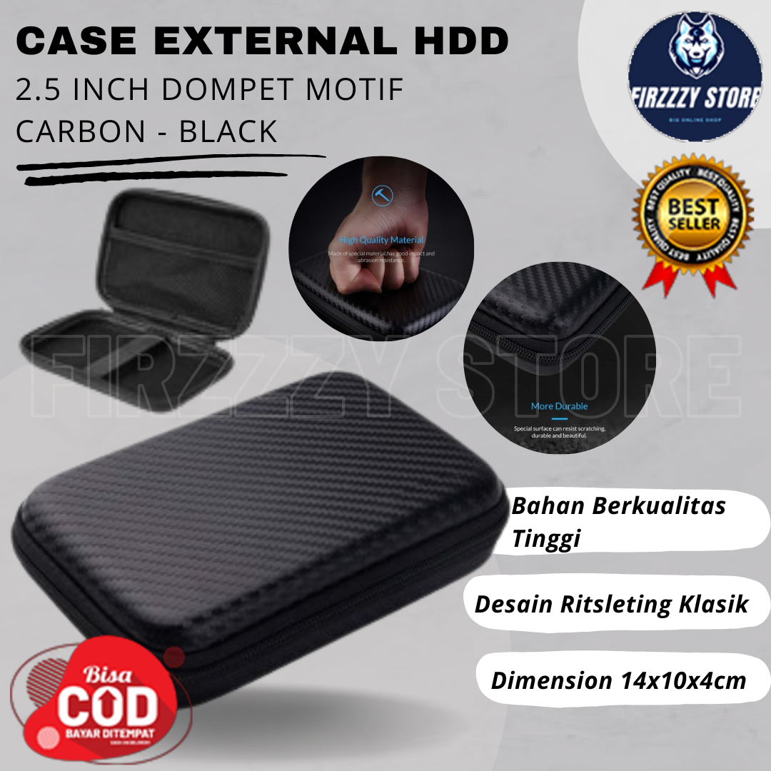 Case External HDD 2.5 Inch dompet - Black Motif | Lazada Indonesia