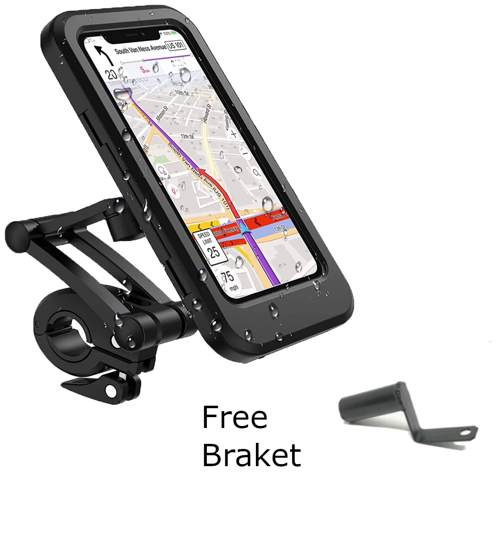 Phone Holder Motor Waterproof Tempat dudukan Hp Sepeda Anti Air Stand Handphone | Lazada Indonesia