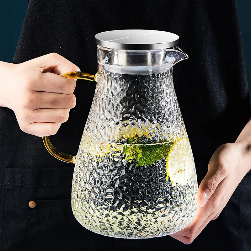 Teko Pitcher Kapasitas 1800 ml Terbuat dari Kaca Borosilikat Tahan ...