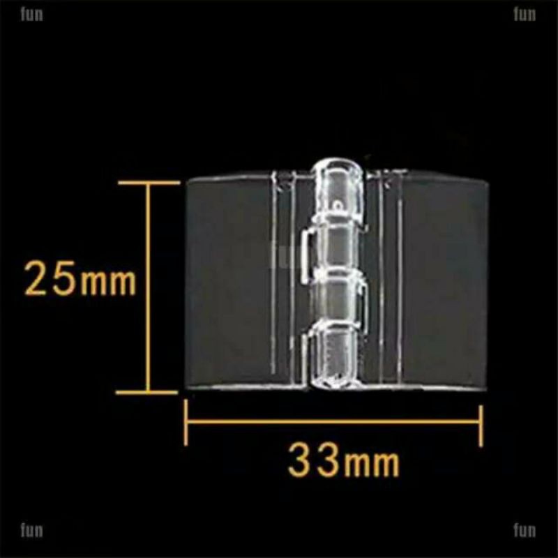Engsel Akrilik 25 x 33 mm Transparan Engsel Acrylic 25x33mm Hinge ...