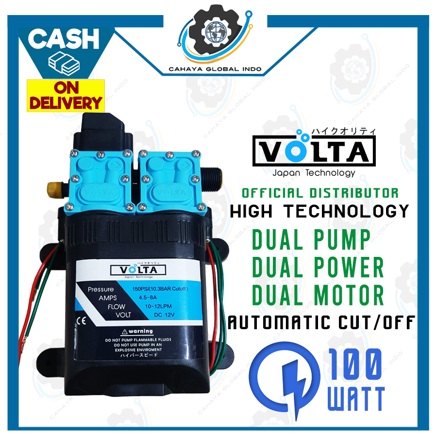 POMPA DC 12V DOUBLE PUMP SET 130PSI ORIGINAL SINLEADER HIGH PRESSURE ...