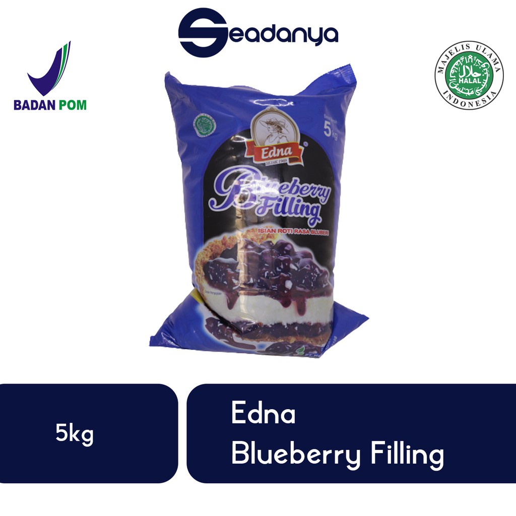 Blueberry Filling Edna Isian Roti , Kue , Cake rasa Blueberri 5Kg ...