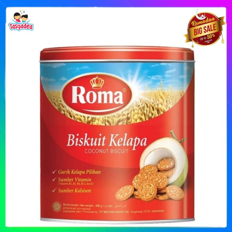 Paket Hampers Kue Lebaran Roma Kelapa Kaleng 345Gr Harga 1 Pcs Exp 2025 ...