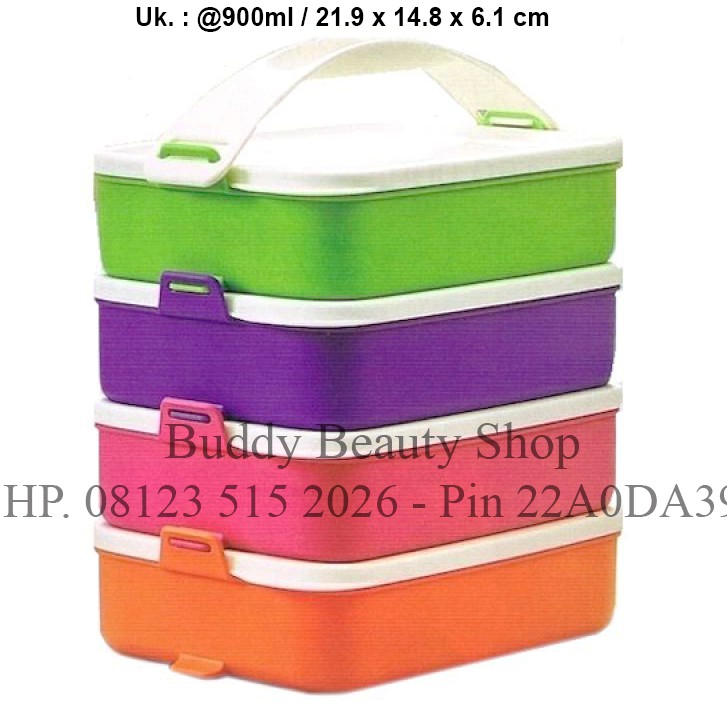 Tupperware Click To Go New Color Rantang Makan Rantang Makanan Kotak ...