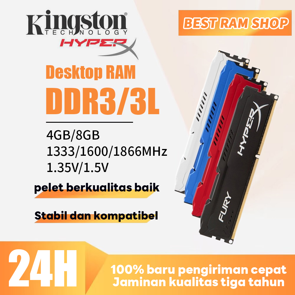 Kingston HyperX FURY Desktop DDR3 RAM 4GB 8GB 1600MHZ 1866MHZ 1333MHz Desktop Gaming Memory ...