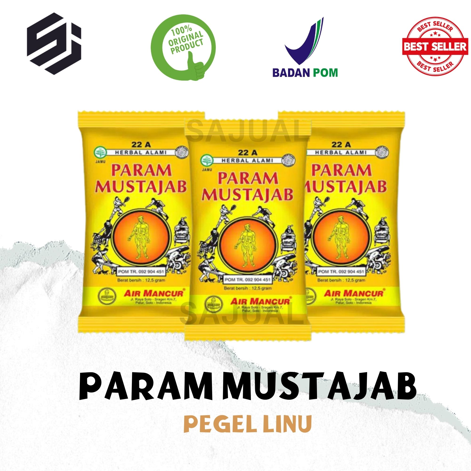 SAJUAL - Param Mustajab Air Mancur - Param Pegel Linu Encok - Jamu ...
