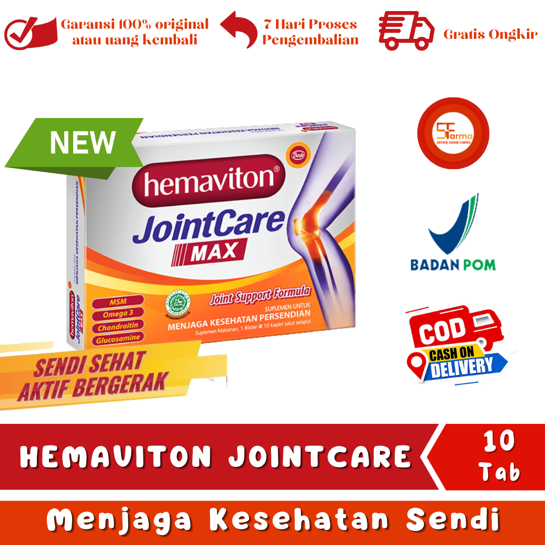 HEMAVITON JOINT CARE MAX 10 KAPLET MENJAGA KESEHATAN PERSENDIAN ...