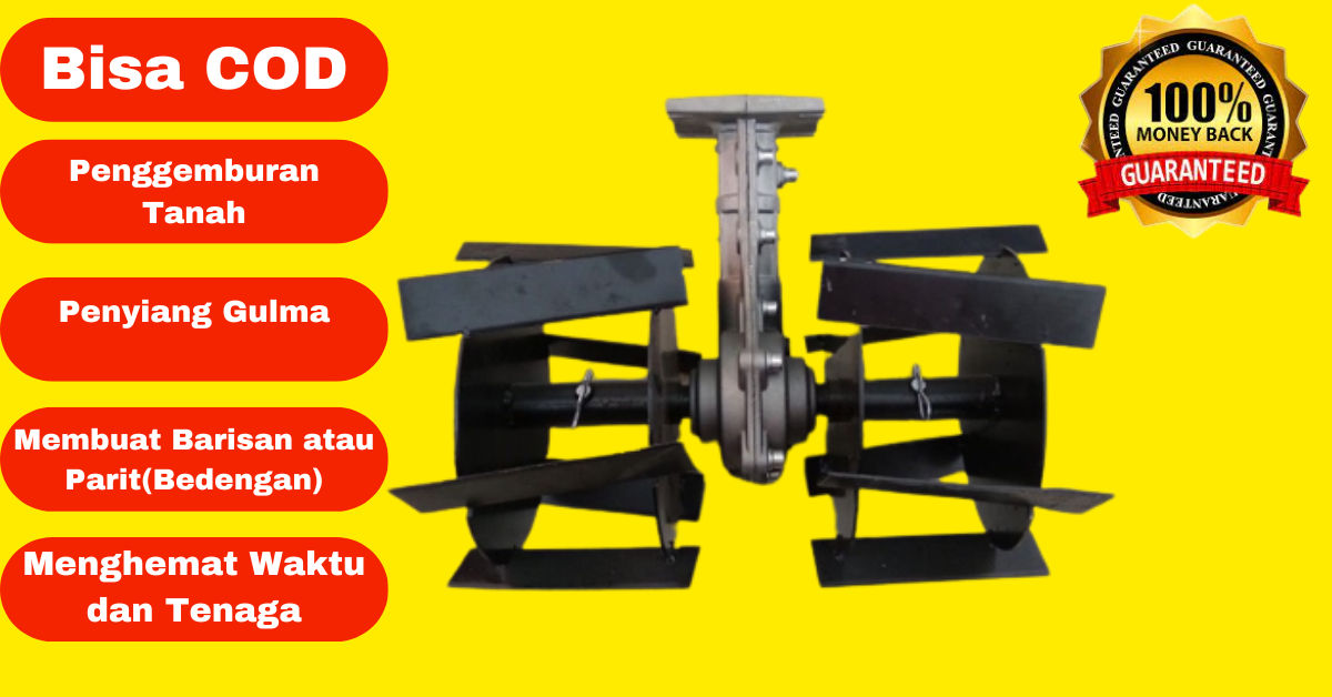 Cakar Baja Tiller Head Mini Rotary Penggembur Tanah Penyiang Gulma ...