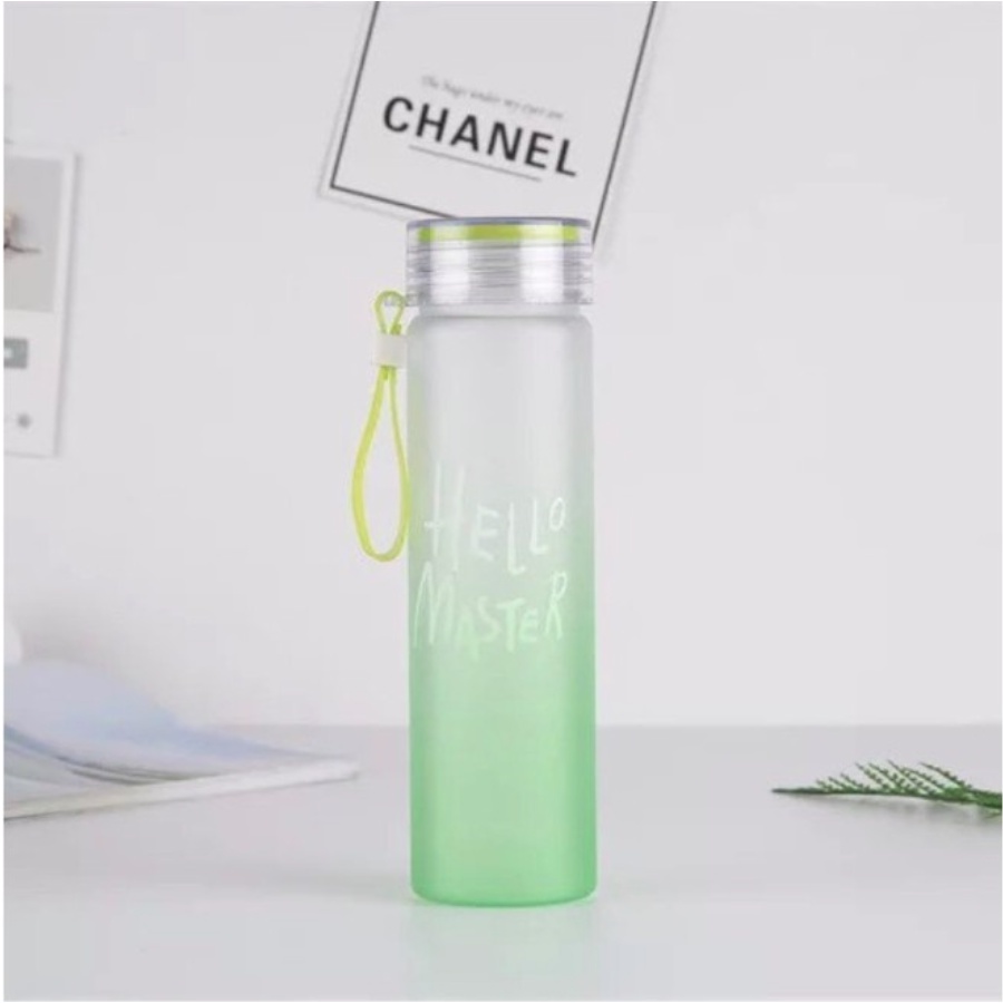 Botol minum kaca Termos Hello Master / water bottle glass | Lazada ...