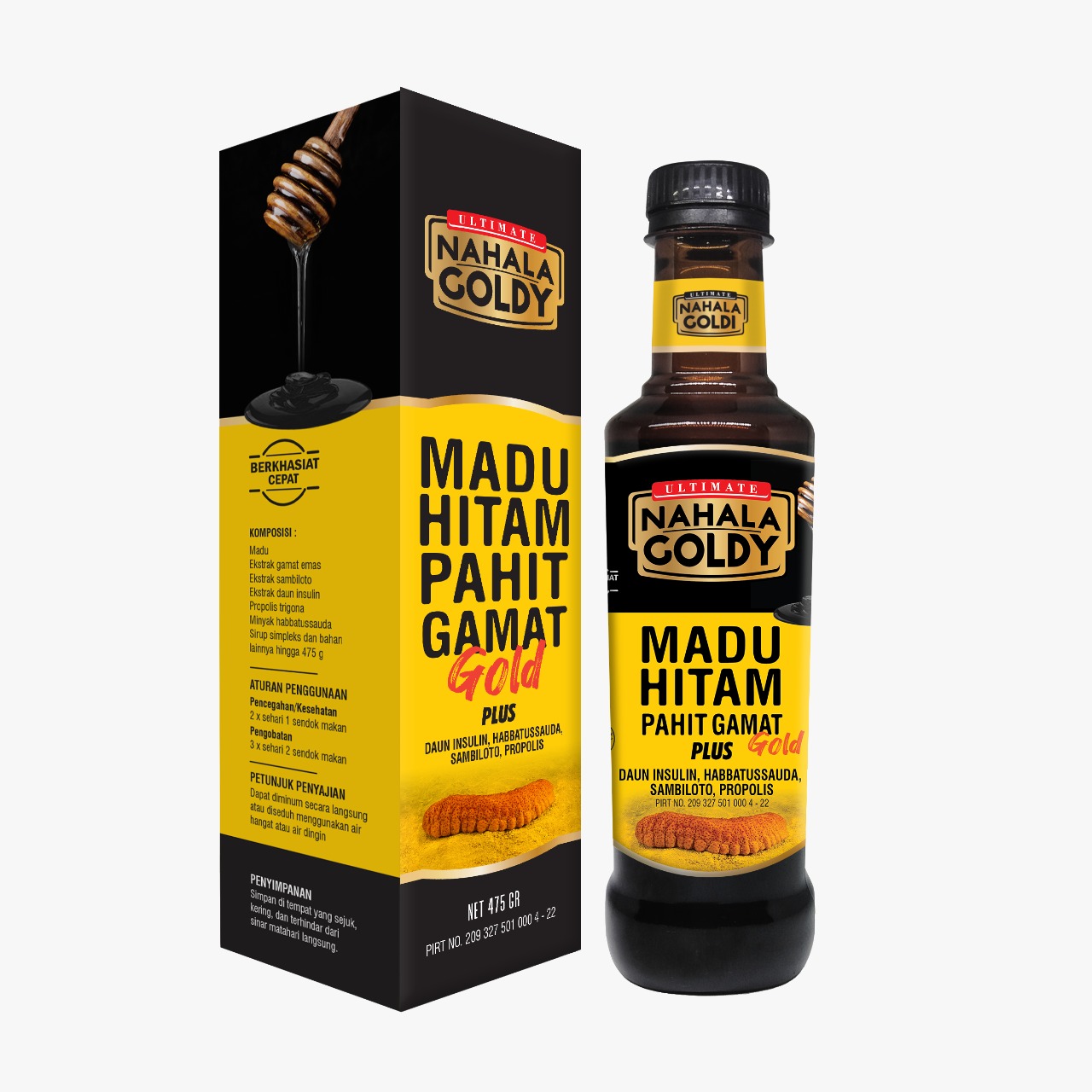Madu Hitam Nahala / Madu Hitam Pahit Gamat Nahala Goldy / Nahala Goldy ...