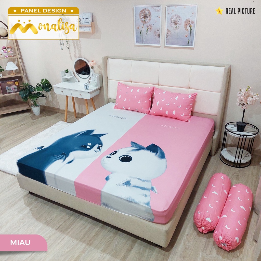 Monalisa Sprei Panel Design/Desain 160X200 Aneka Motif | Lazada Indonesia