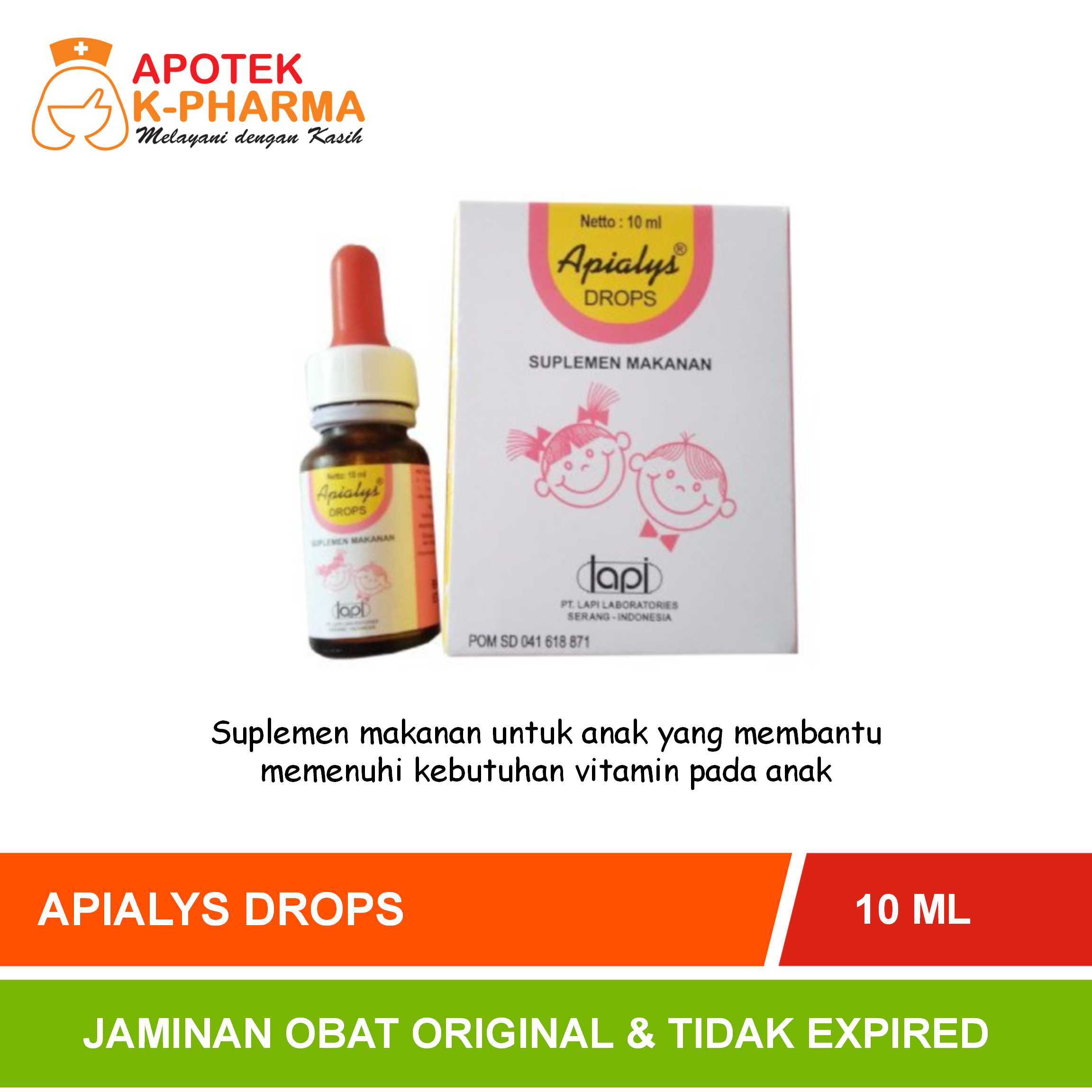 Apialys Drop Isi 10 ml Original Lapi | Lazada Indonesia