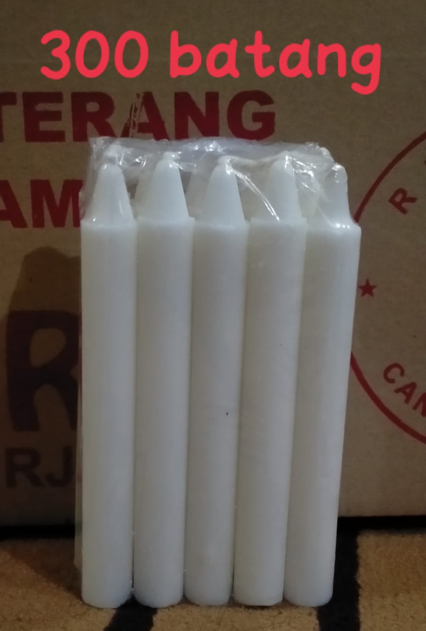 1 karton isi 300 batang lilin putih polos | Lazada Indonesia