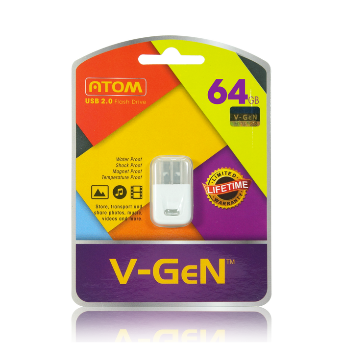 USB Flashdisk V-GeN 64GB ATOM USB 2.0 Flash Disk Flash Drive VGEN ...