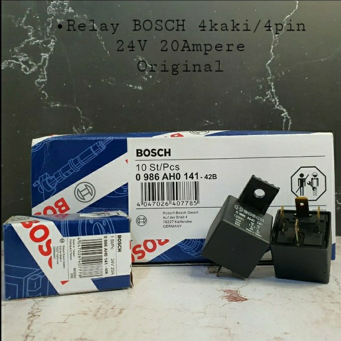 RELAY BOSCH 4 KAKI - 4 PIN 24 VOLT 20 AMPERE - KODE 141 | Lazada Indonesia