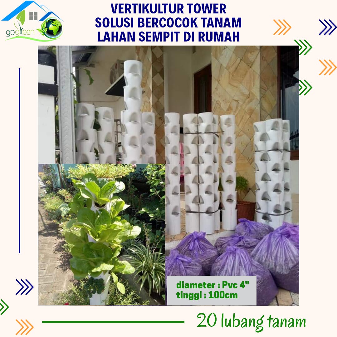 Pot paralon vertikultur / pot paralon hidroponik / Pot vertikultur ...