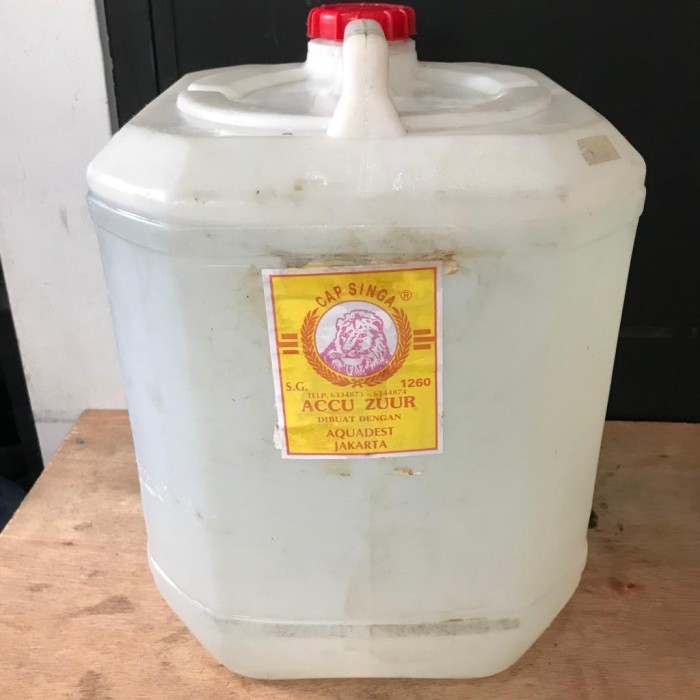 Cap Singa Air Aki Zuur 20 Liter Aquadest | Lazada Indonesia