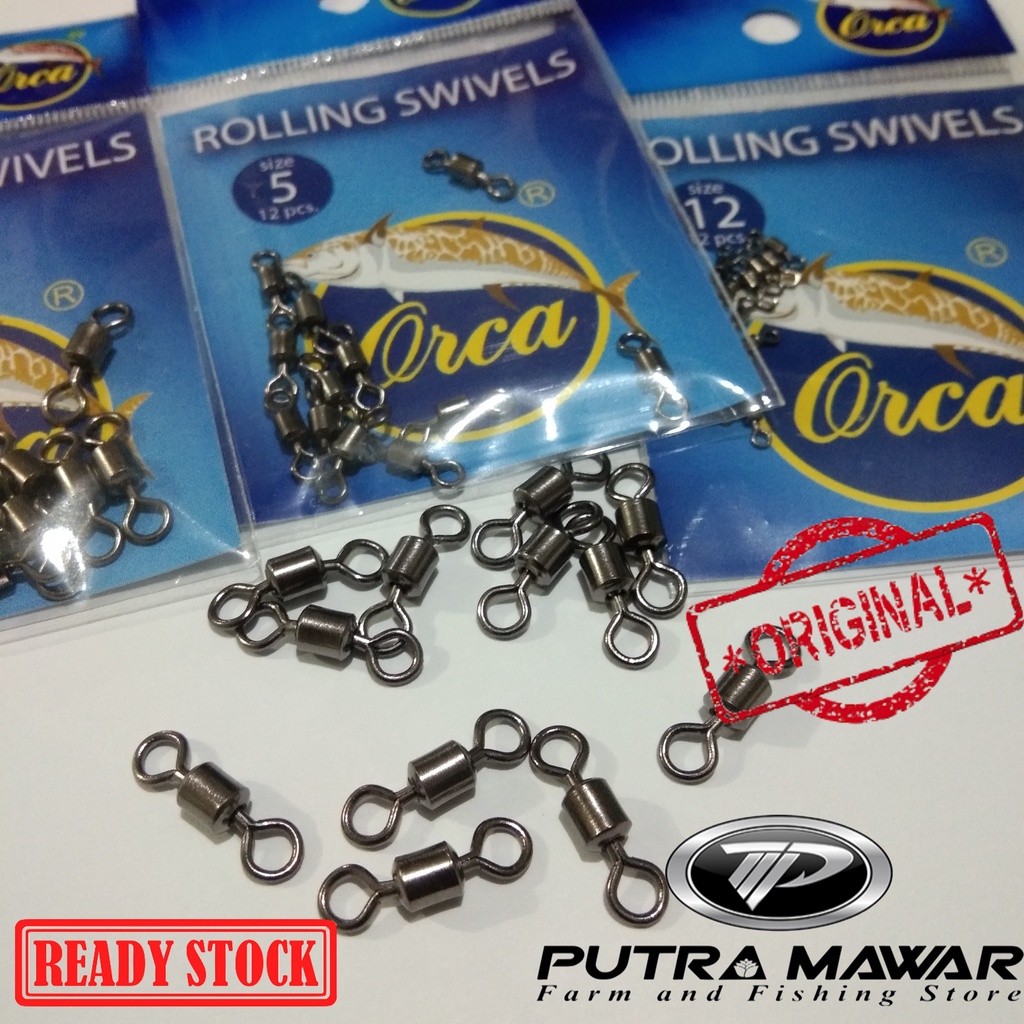 Rolling Swivels Pancing Orca Kilikili Swivel Untuk Sambungan Senar ...
