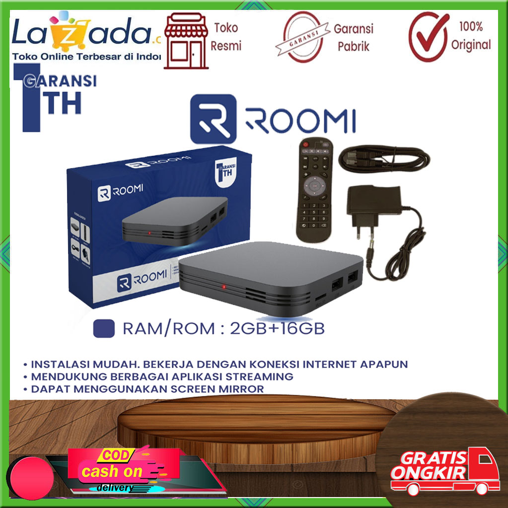 Android Box 8/16GB ROOMI OTT-Box OS10 Kepengen nonton Youtube gratis, Drama China, Drama Korea ...