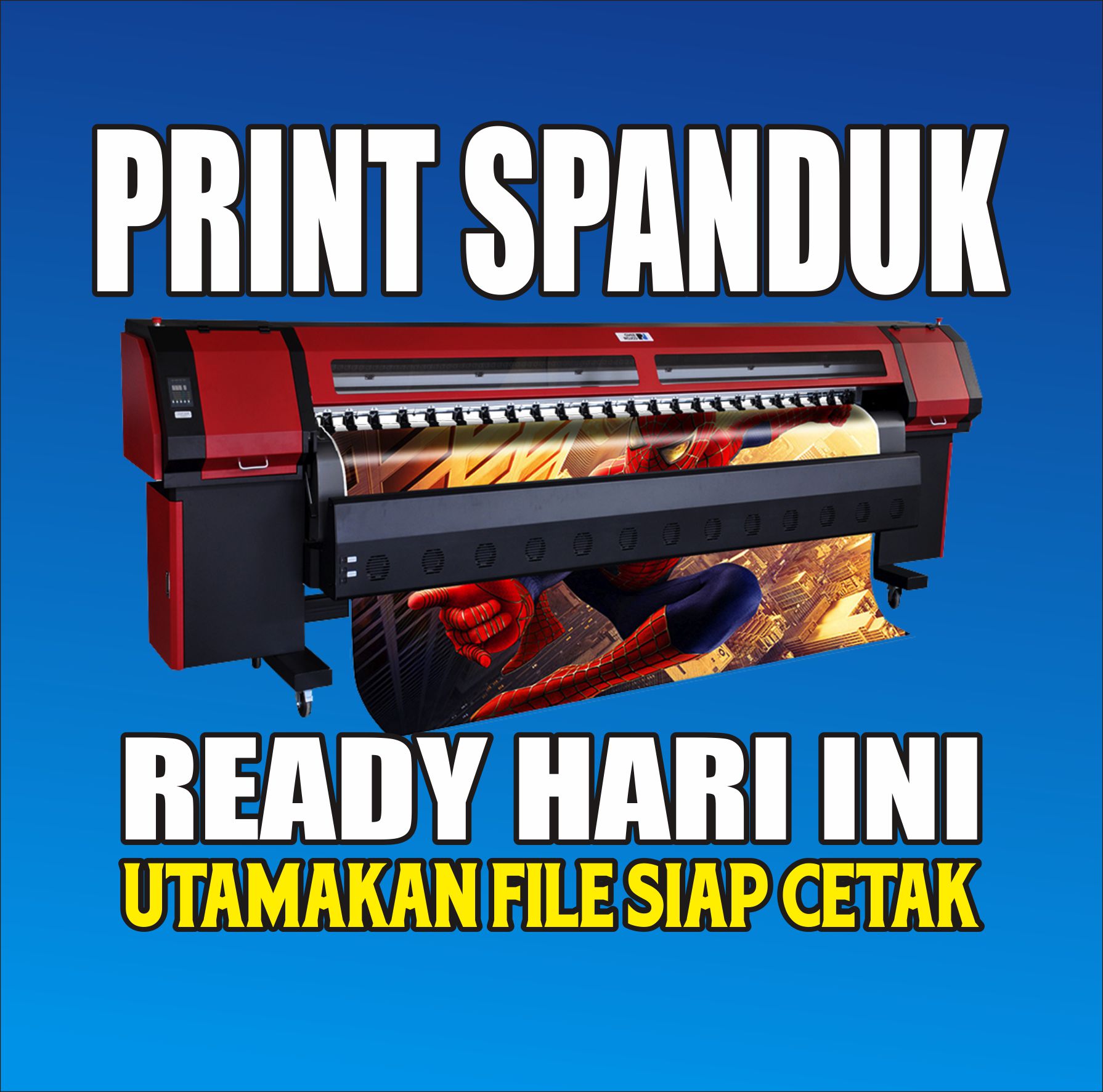 CETAK SPANDUK FLEXI 260 GRAM / CETAK SPANDUK / PRINT DAN CETAK SPANDUK ...