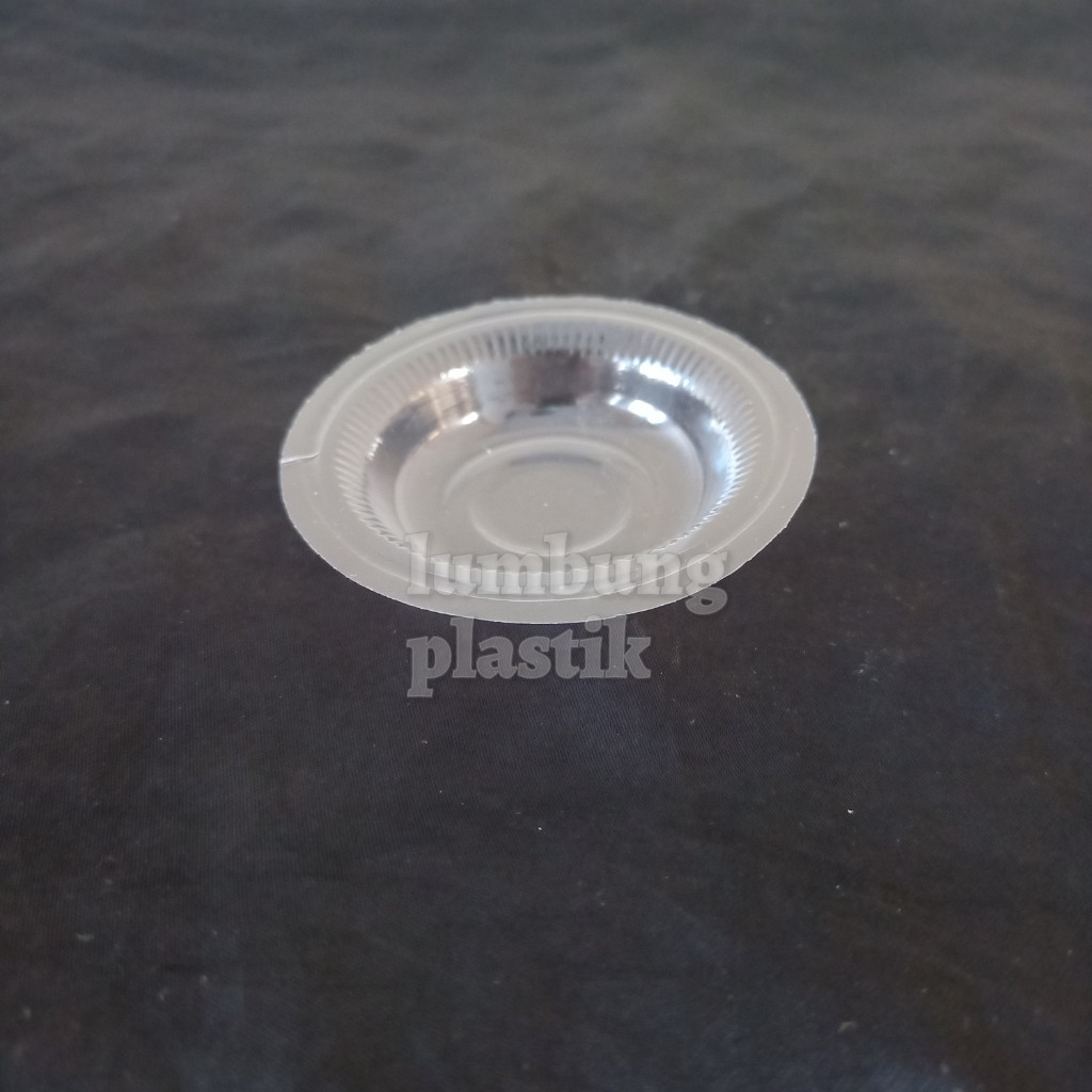 Wadah Tray Tempat Plastik PVC Mika Saos Sambal Tomat Acar Bulat Bening ...