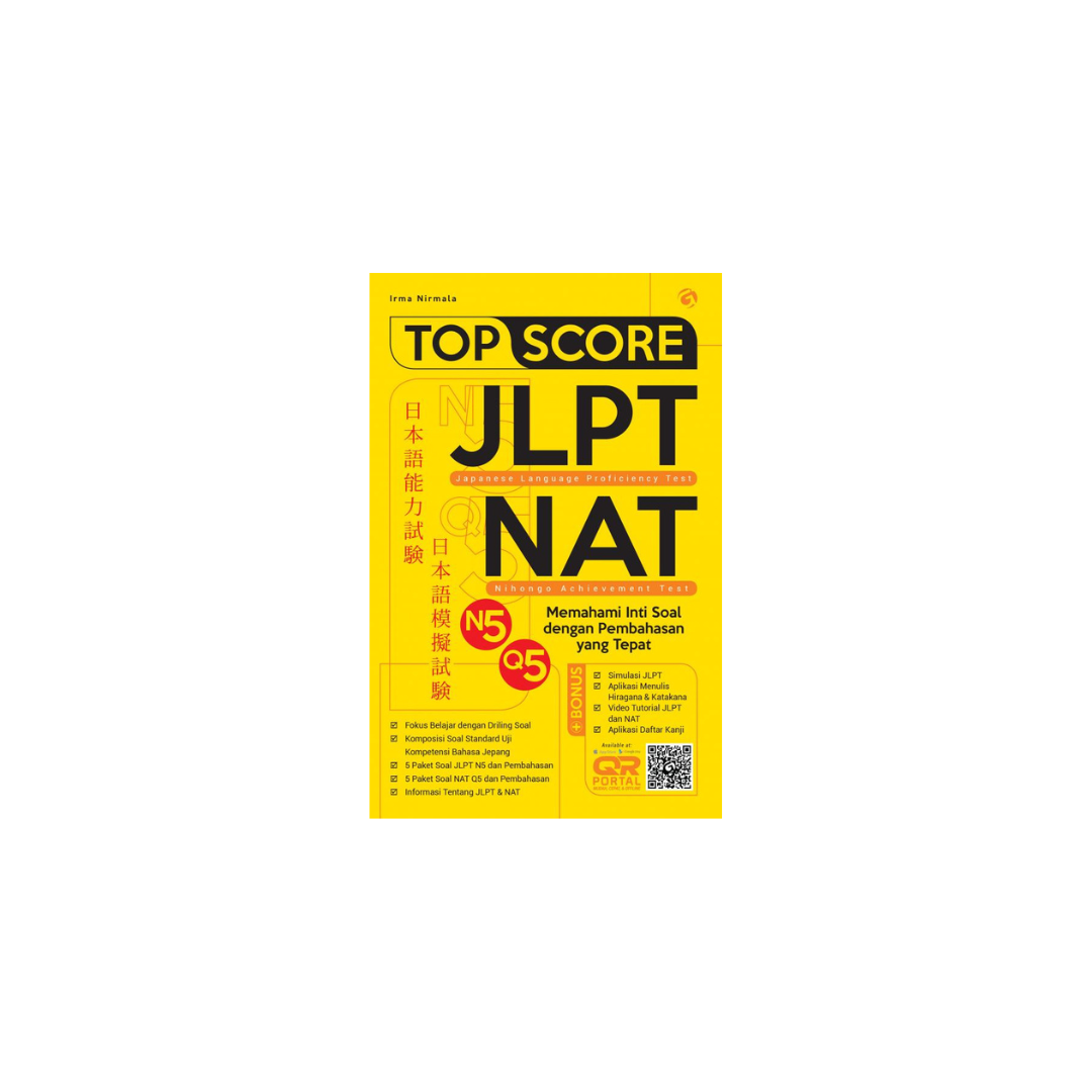 Buku JLPT, Top Score JLPT (N5) NAT (Q5), Irma Nirmala, Genta Group ...