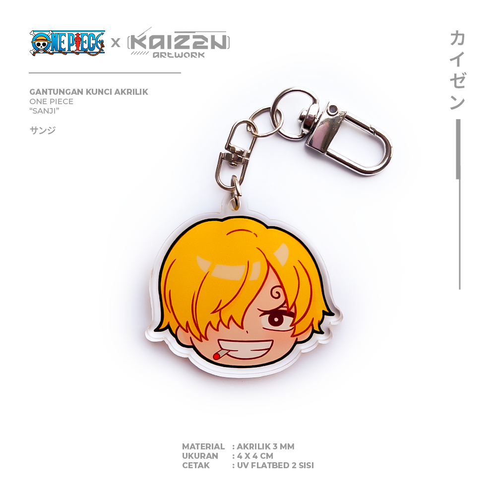 Kaizen Artwork Gantungan Kunci | Keychain Akrilik Anime Game One Piece ...