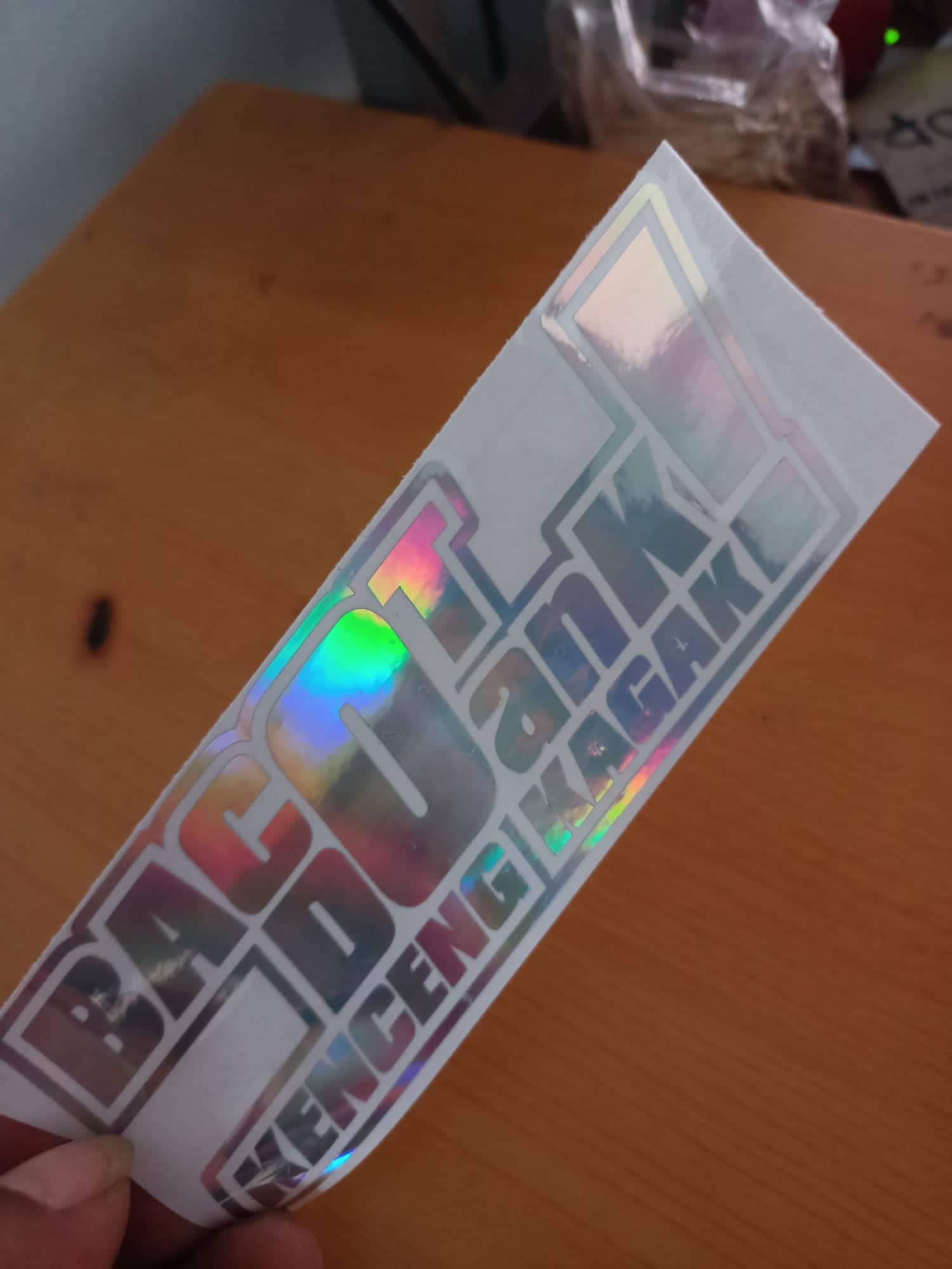 STIKER STICKER CUTTING VIRAL BACOT DOANG KEREN MANTAB MURAH | Lazada ...