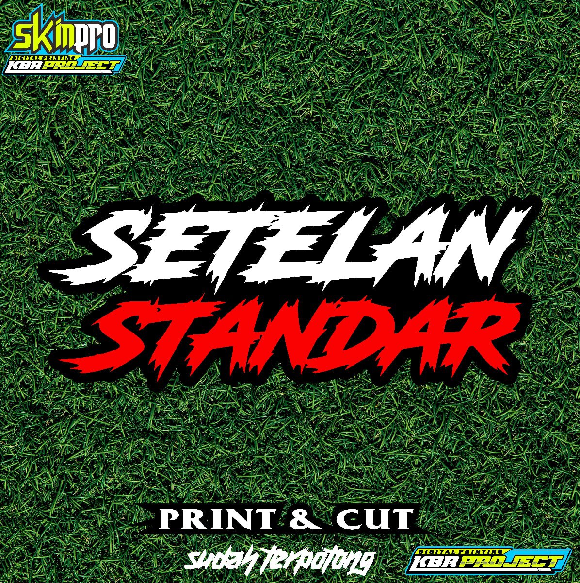 Stiker Setelan Standar Motor Tulisan Jepang Cina Stiker Hologram Montor ...