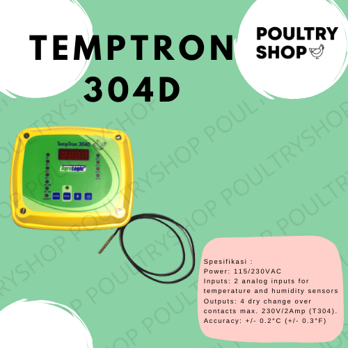 TEMPTRON 304D / TEMTRON 304D KONTROLER KONTROL SUHU KANDANG MURAH ...