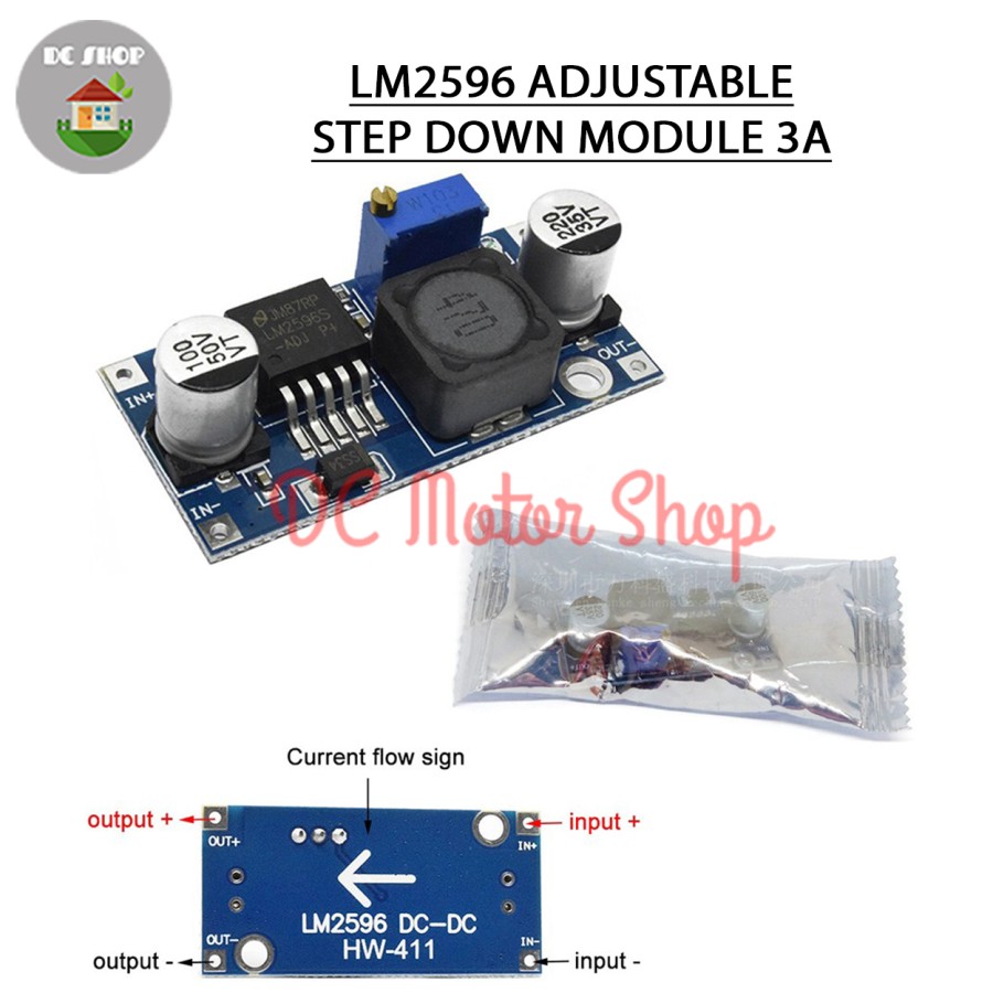 LM2596 Adjustable DC-DC Step Down Module 3A LM2596S Step Down DC to DC ... LM2596 Adjustable DC-DC Step Down Module 3A LM2596S Step Down DC to DC ...