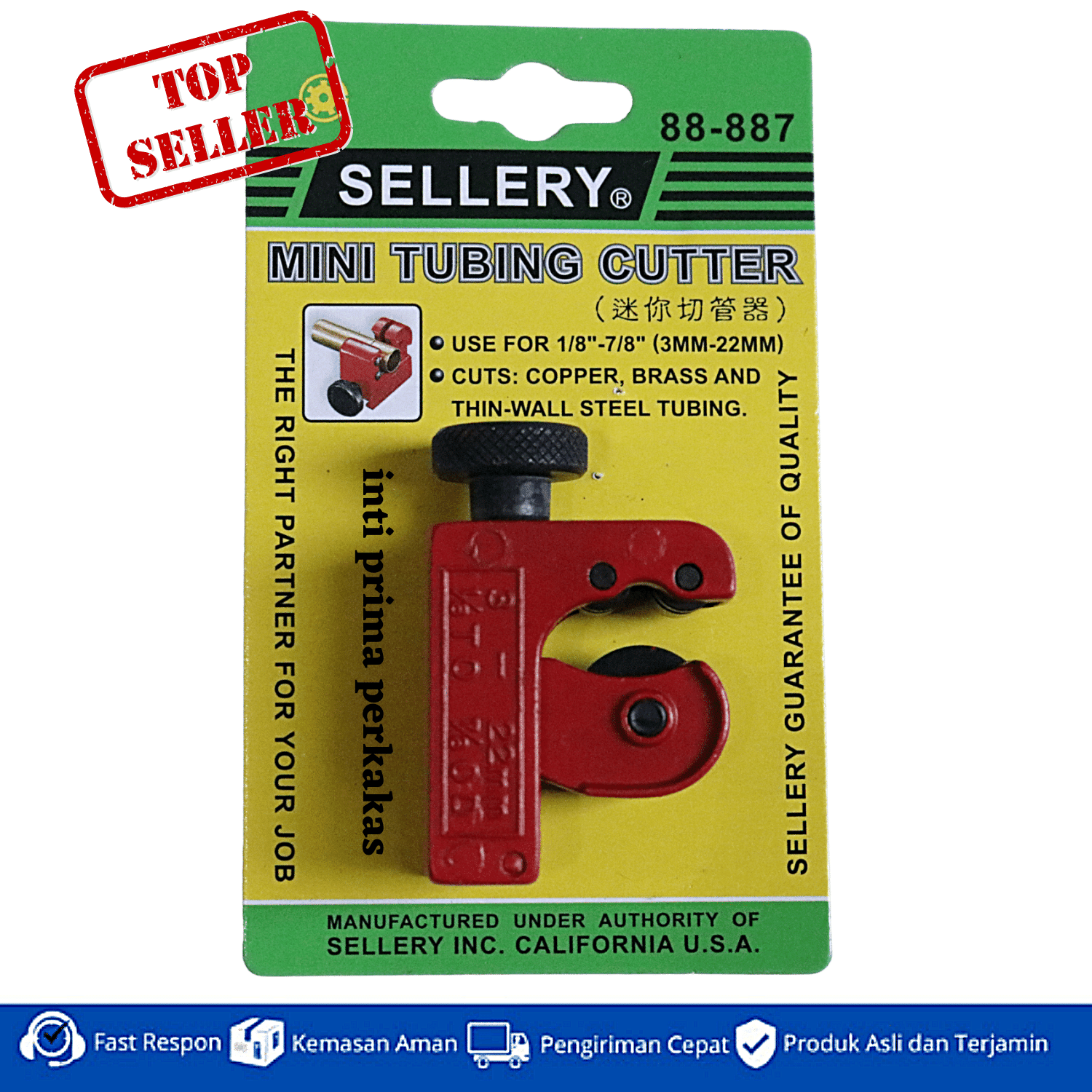 Mini Tube Cutter Merah Sellery / Tubing Cutter 88-887 / Alat Potong ...