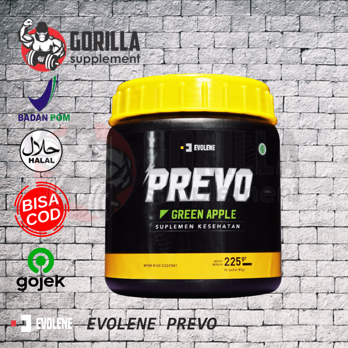 PREVO Preworkout Evolene 45 Sachet Serving PWO Pre Work Out | Lazada ...