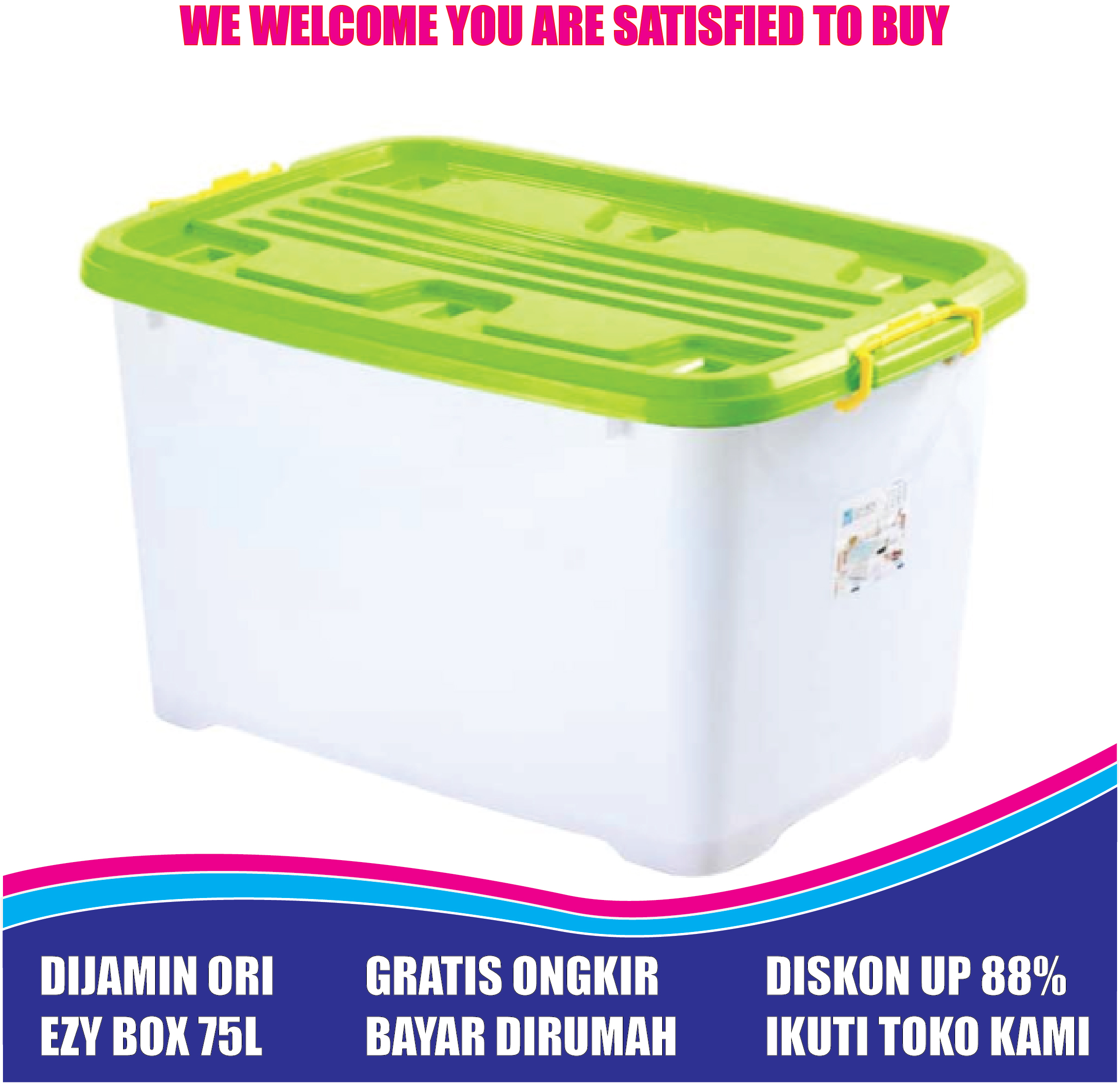 EZY / SIP 143 BOX CB 75 LITER RODA - EZY / SHINPO REAL CONTAINER BOX CB ...