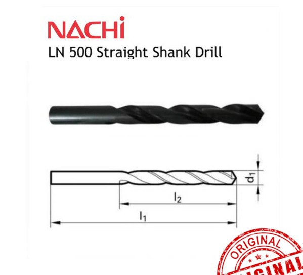 Mata Bor 3 HSS NACHI Drill Bit Matabor Standar 500 Besi Kayu | Lazada ...