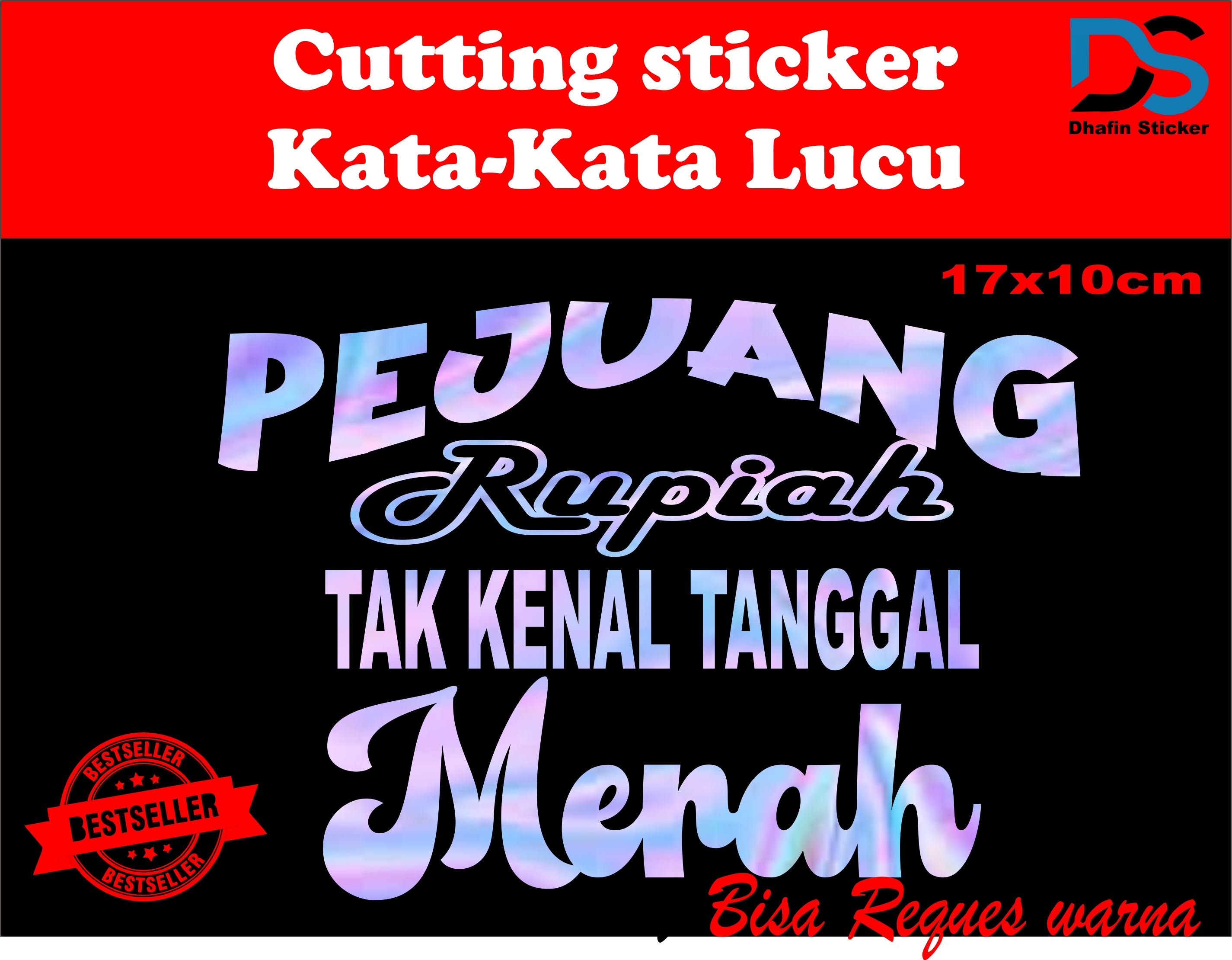 sticker kata-kata untuk motor / stiker kata-kata untuk motor | Lazada ...