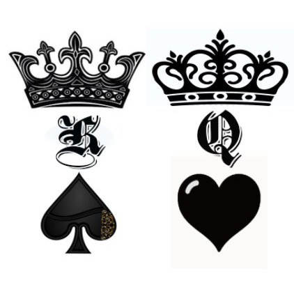 tato temporer couple raja dan ratu sepasang | Lazada Indonesia