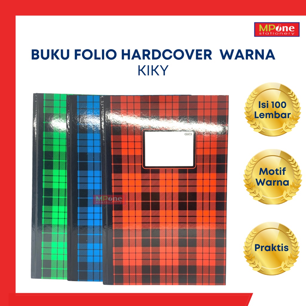 Buku Hardcover Warna / Buku Tulis Folio / Buku Folio Hardcover Kiky | Lazada Indonesia