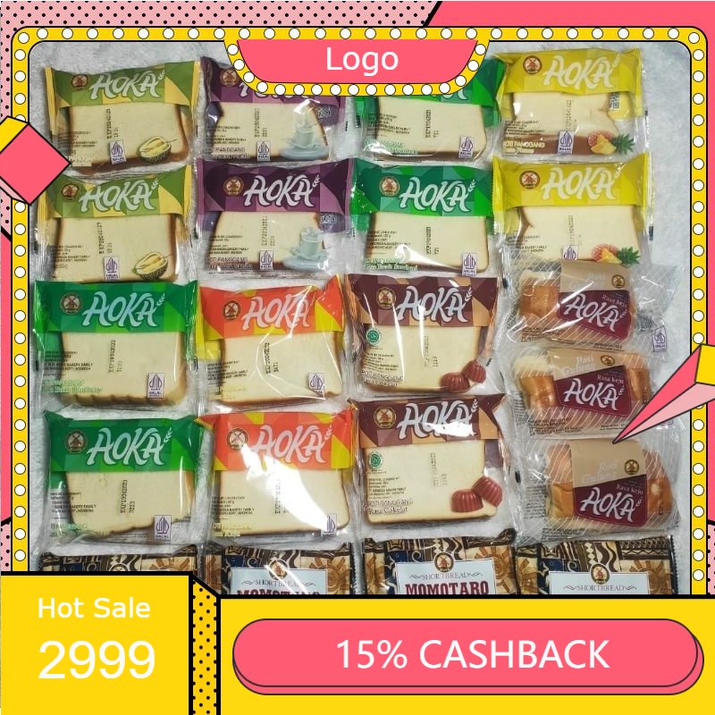 ROTI AOKA 1 Dus isi 60 pcs Varian lengkap termurah terlezat bisa campur ...