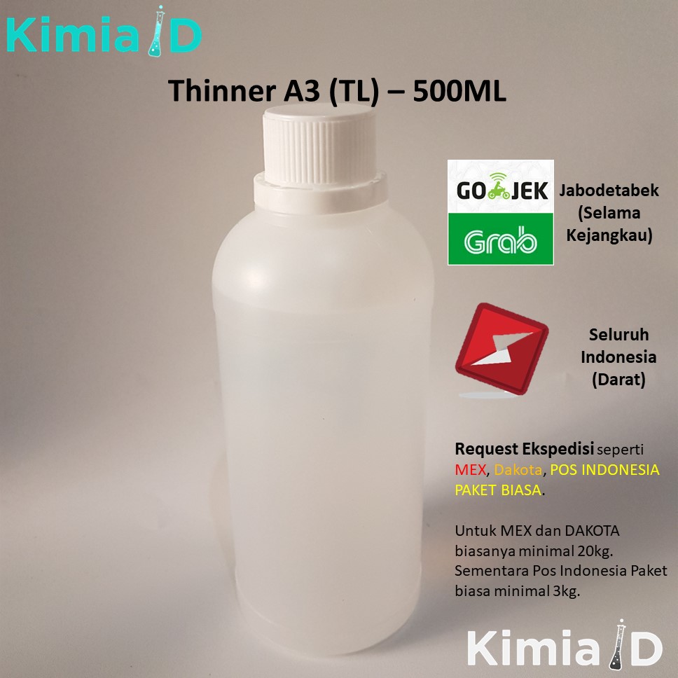 Thinner TL - 500 ML - Solvent - Thinner Toluen - Lacquer Thinner ...
