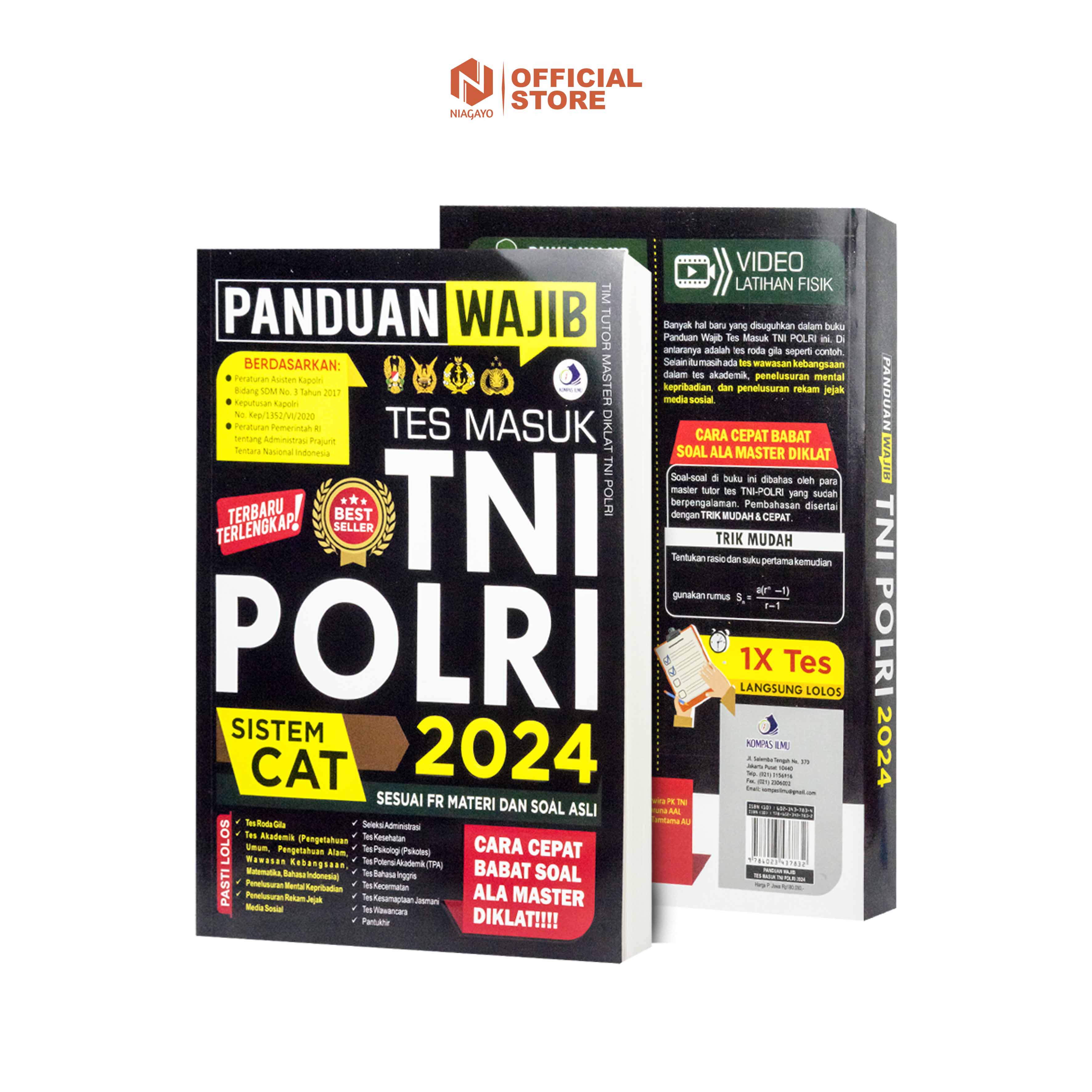 Buku Panduan Wajib Tes Masuk Tni Polri 2024 Sesuai Fr Materi Dan Soal