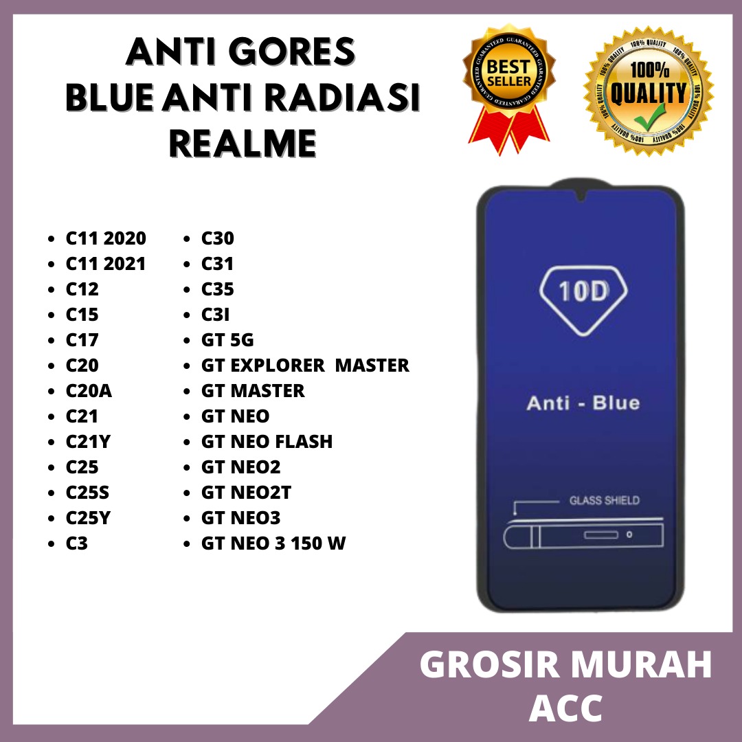 Tempered Glass Anti Blue/Anti Radiasi C11 2020-C11 2021-C12-C15-C17-C20 ...