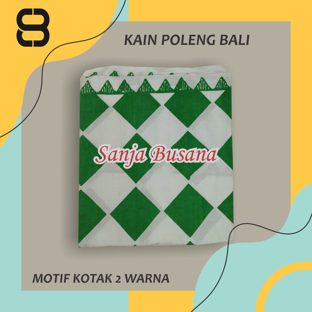 Kain Poleng Bali Jarik Poleng Bali Motif Catur Kotak-Kotak Khas Bali ...