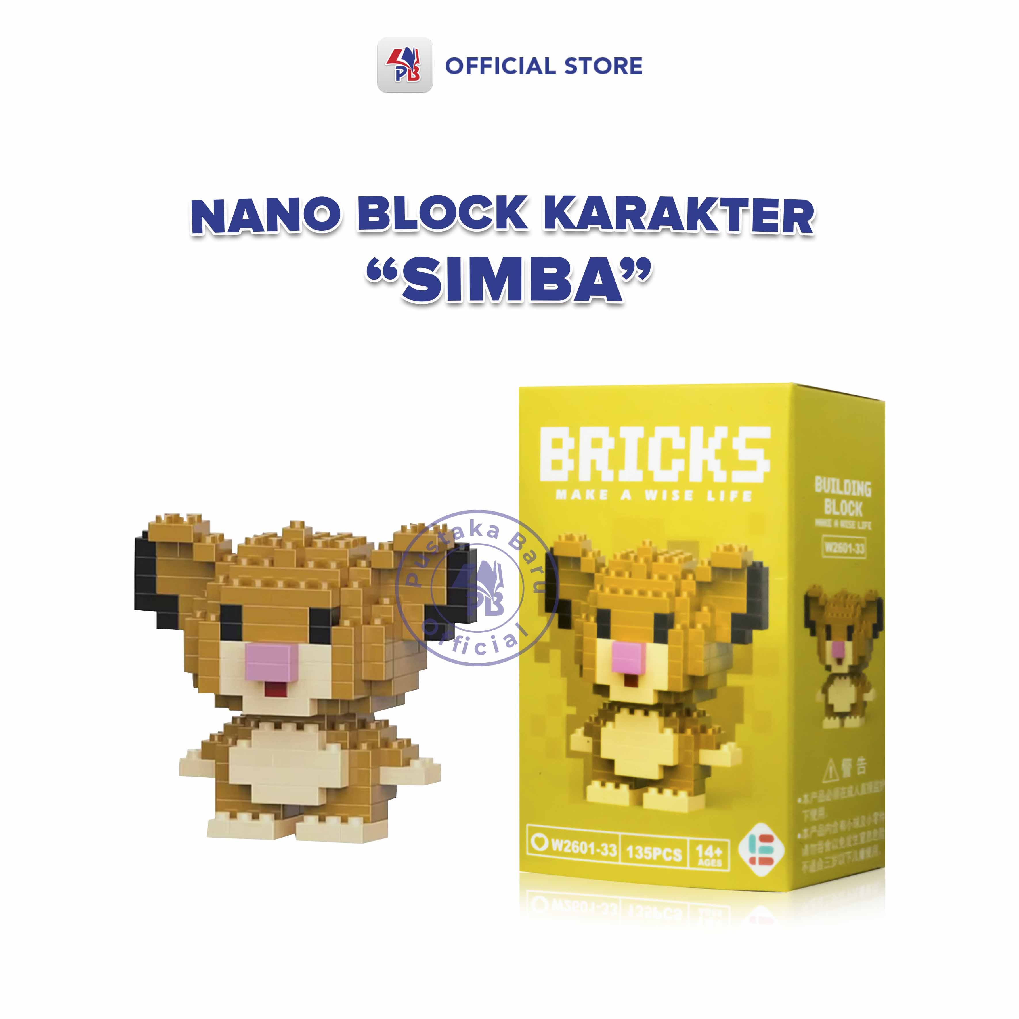 Mainan Edukasi Anak / Nano Block Model Karakter Kartun / Bricks Make A ...
