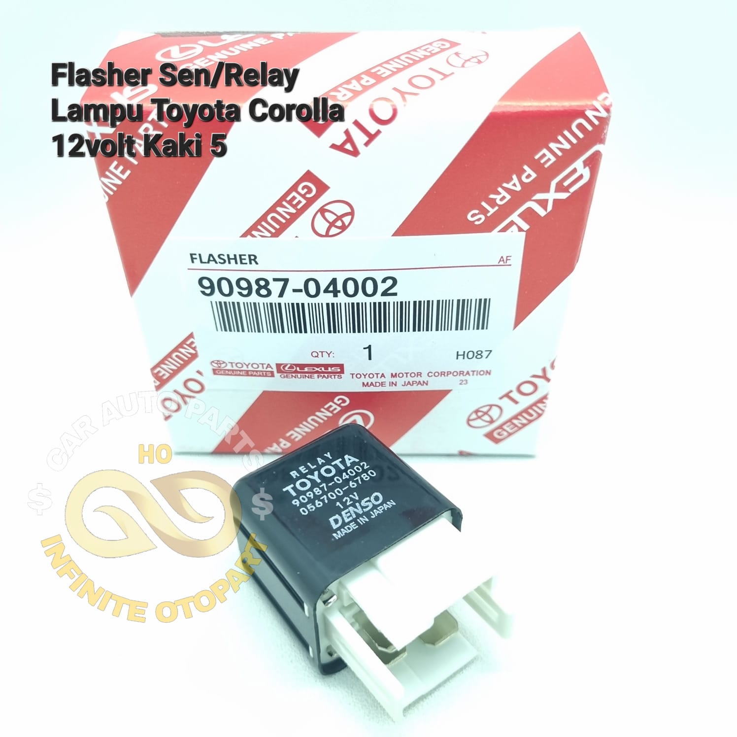 FLASHER FLASER SEIN SEN RELAY KAKI 5 12V COROLLA STARLET CROWN CAMRY ...