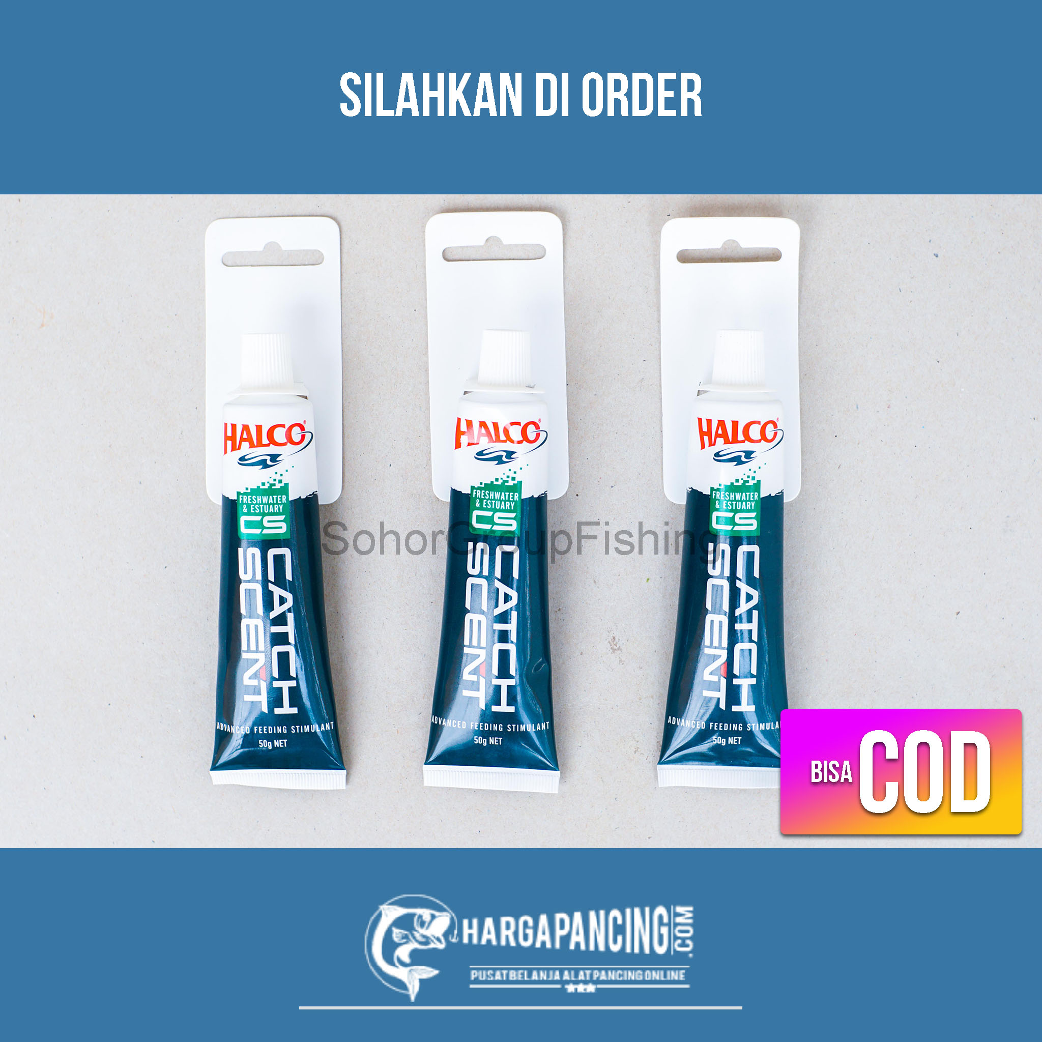 Konsentrat Umpan Halco Freshwater and estuary hijau 50g | Lazada Indonesia