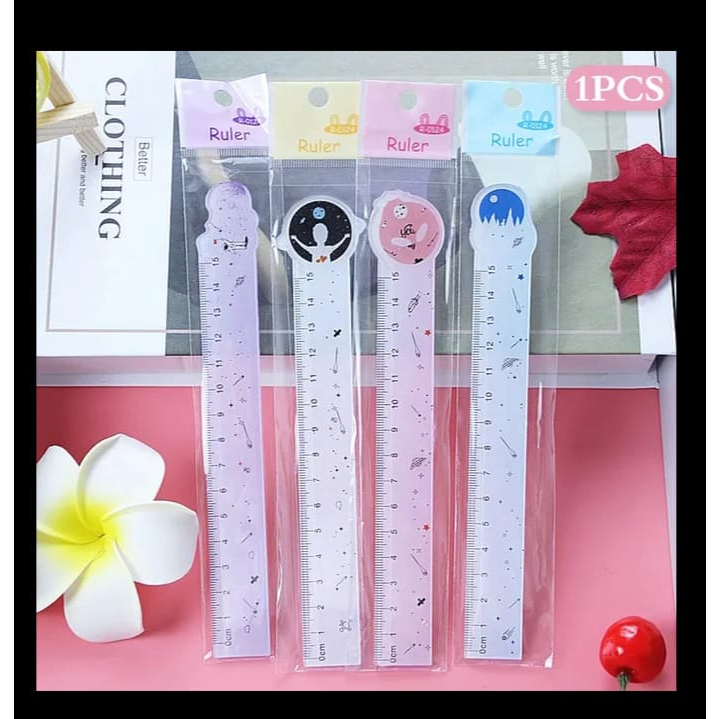 Penggaris Karakter Lucu 15cm Penggaris 15cm Dengan Banyak Motif Lucu ...