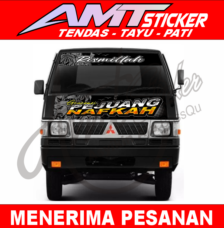 STIKER KABIN + KACA DEPAN L300 - STICKER DECAL PRINTING - BEBAS CUSTOM ...