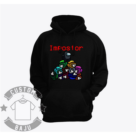 HOODIE AMONG US VS EVERYBODY BONE - JAKET among us game viral murah ...